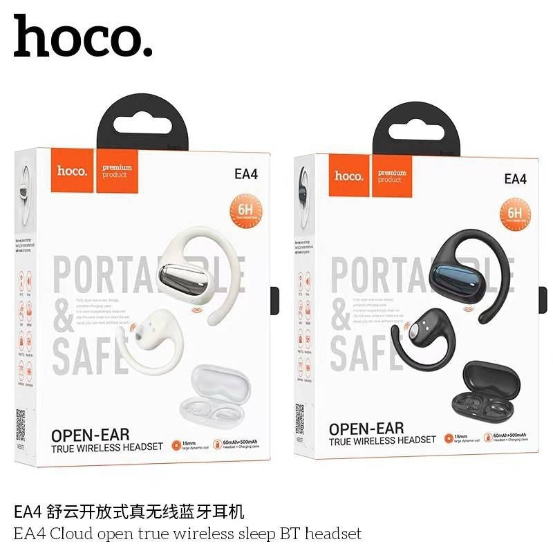 Hoco EA4 With Ear clip Cloud Open True Wireless Sleep BT Headset Milky ...