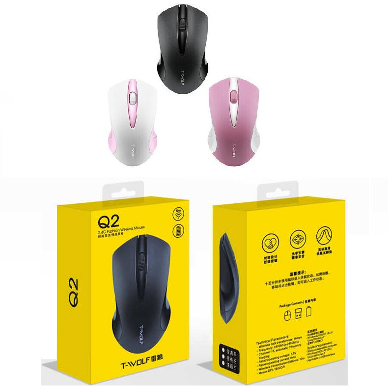 Q2 Wireless Mouse 2.4GHz Wireless Mouse Optical Mouse – xtreme mobiles Ltd
